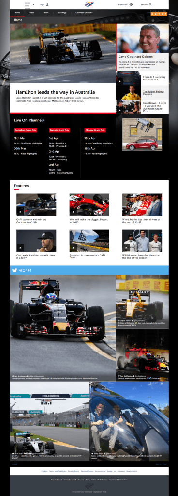 Channel 4 launches new Formula 1 website – Motorsport Broadcasting